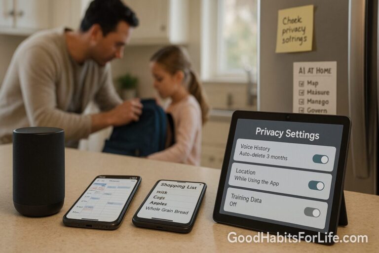 AI at Home: Calendars, Lists, and Privacy – Good Habits for Life