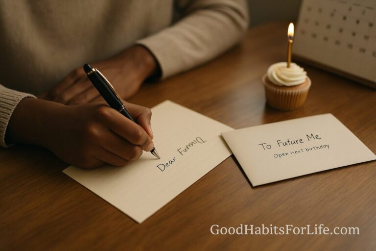Birthday Gratitude Rituals: Letter to Future You – Good Habits for Life