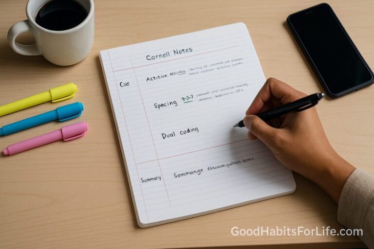 Cornell Notes 2.0: Cues, Colors, and Recall – Good Habits for Life